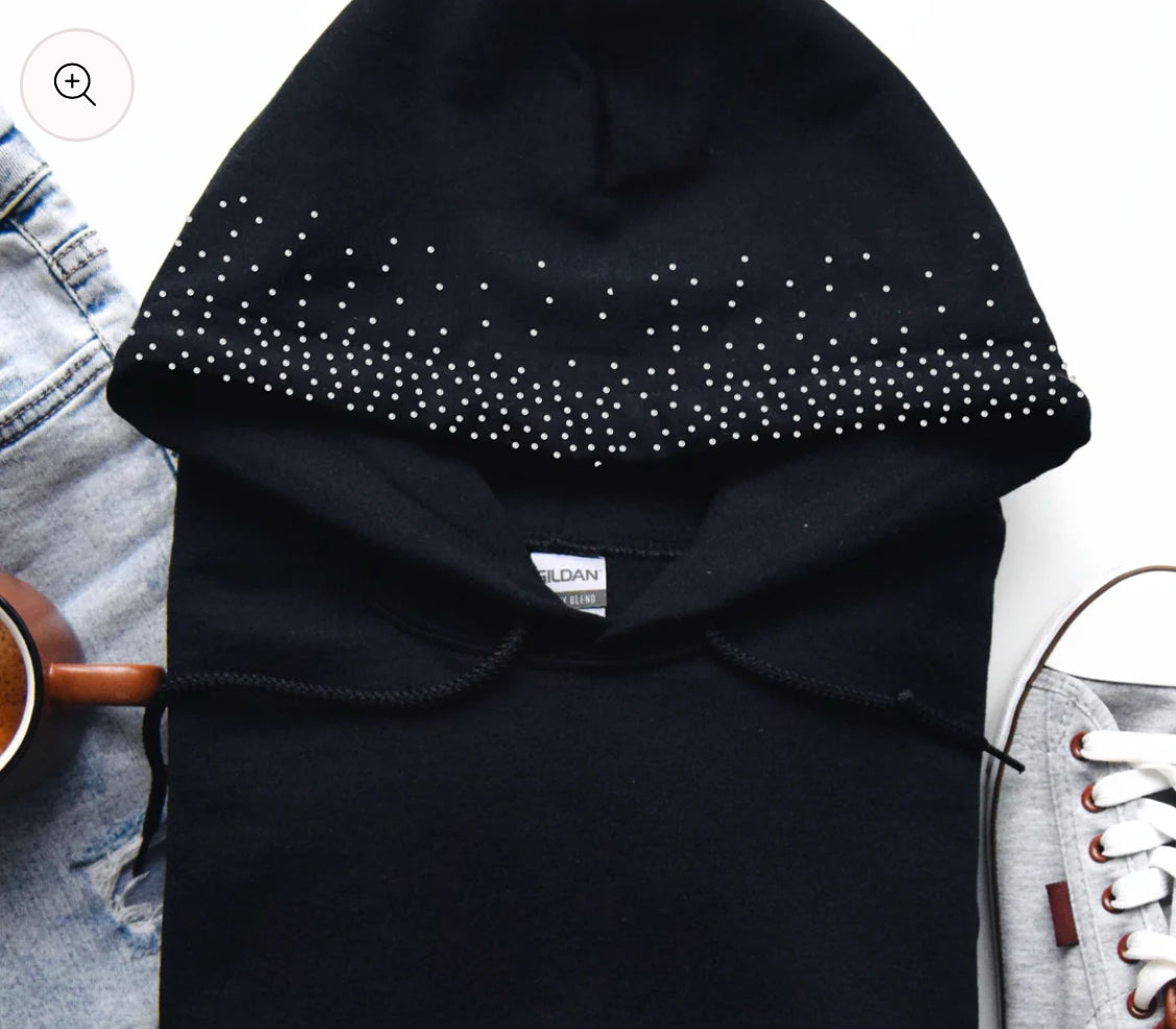 Rhinestone hood ADD ON – Iconic Six Design Co